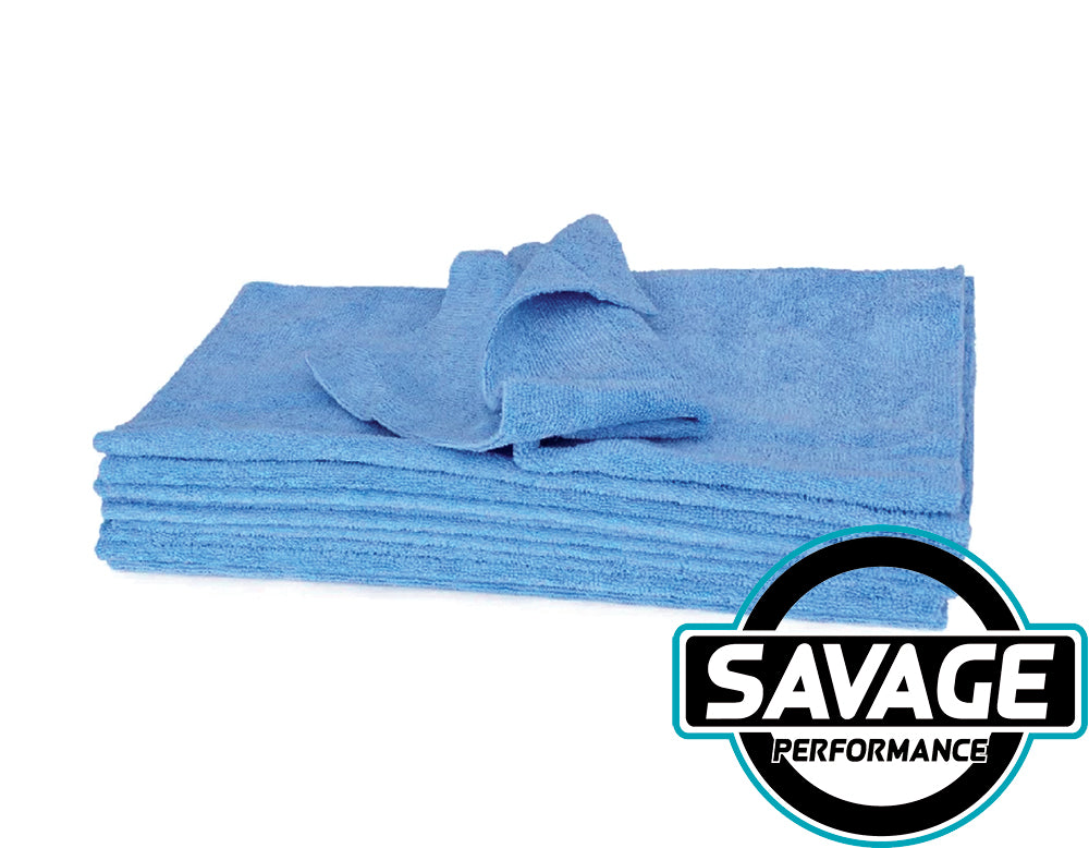 AUNGER Microfiber Cloths - 50 Reusable Workshop Rags - BLUE – Savage ...