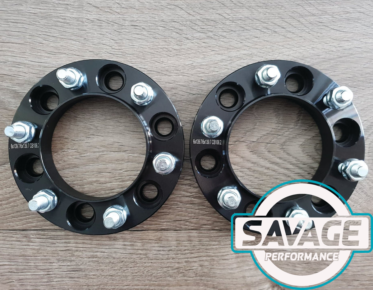 6x139.7 25mm Wheel Spacers suits TOYOTA HILUX – Savage Performance and ...